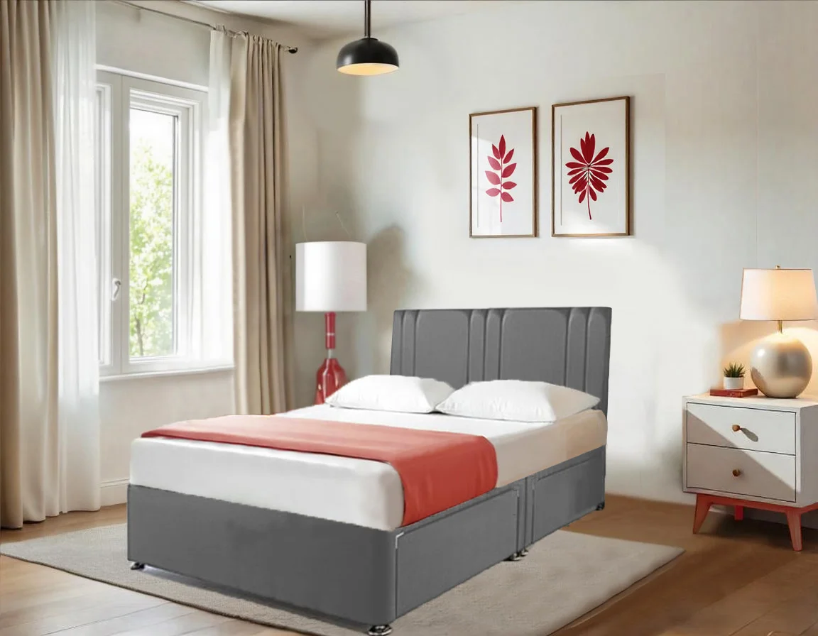 Luxury Divan Black Bed Linen Set Sale | Bedsland Furniture Free Delivery